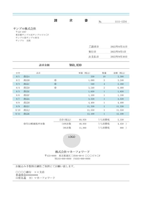 【税理士監修】適格返還請求書（返還インボイス）のテンプレート マネーフォワード クラウド請求書