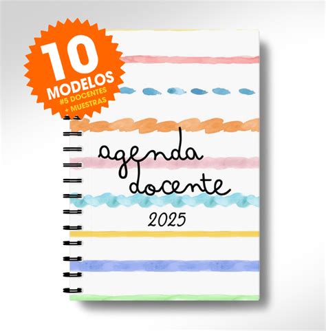 Agenda Docente 2025 Editables Para Imprimir Muestras 5 Agendas