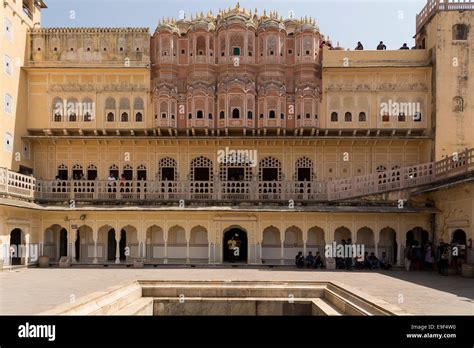 Interior Of Hawa Mahal Jaipur Rajasthan India Stock Photo Alamy
