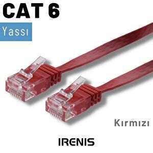 IRENIS Irenis Metre Cat Kablo Yassı Ethernet Network Lan Ağ İnternet Kablosu Network Kablosu