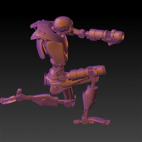 3d Printable Cyberpunk Bot Warrior Rpg By Master