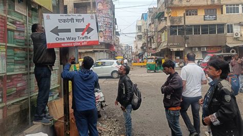 Indore Crowded Mg Road And Jawahar Marg Converted To One Way To Improve
