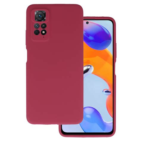Silicone Lite Case Pro Xiaomi Redmi Note 11 Pronote 11 Pro 5g Vínové