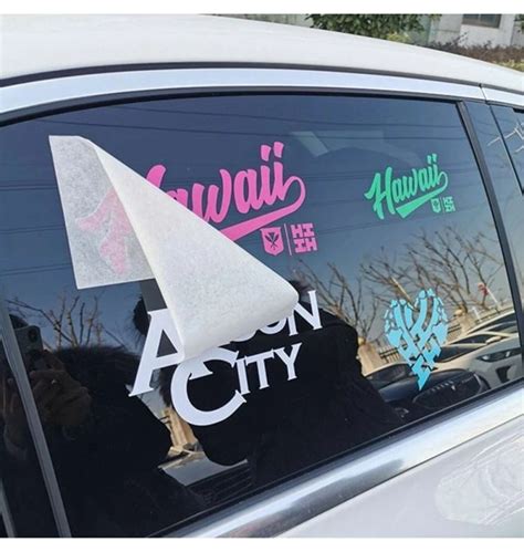 맞춤형 자동차 스티커 로고 방수 및 자외선 차단 Pvc 이름 Windows용 데칼 사용자 정의 티몬