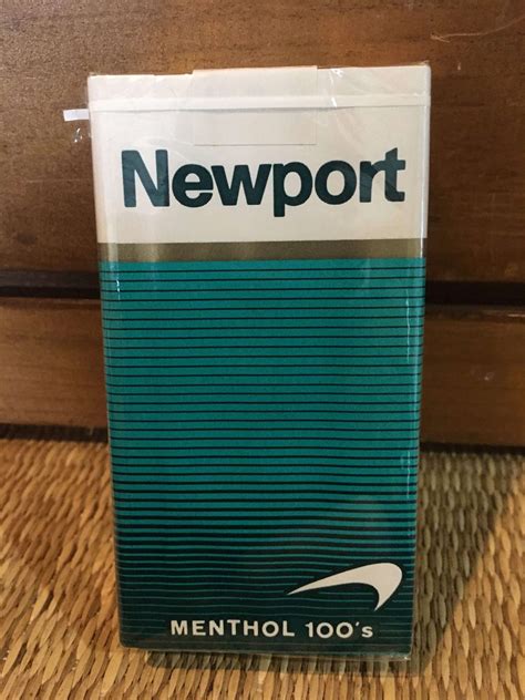 Newport Menthol 100s Cigarette Soft Pack Danlys Vintage Cigarette