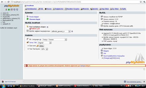 Xampp Local Server Veritaban Olu Turma Hatas Donan Mhaber Forum