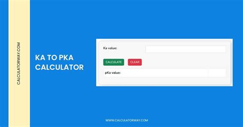 Ka To PKa Calculator Calculatorway