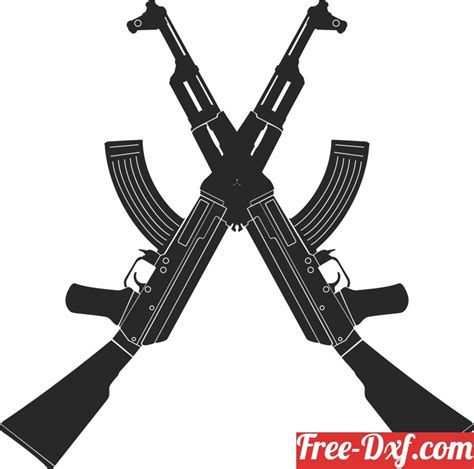 Download Weapon Gun Clipart Gy7pd High Quality Free Dxf Files Sv