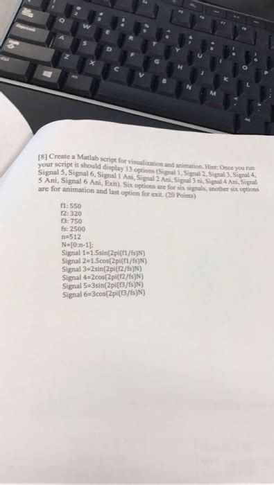 Solved 4 Write A Matlab Script To Create A Menu Of