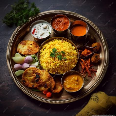 Premium Photo Indian Punjabi Thali Hd Stylized Professional Food