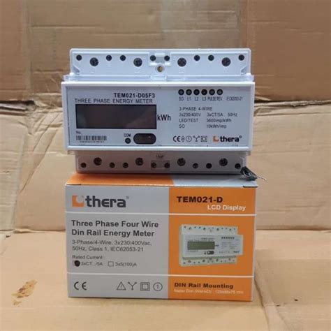 Promo THERA KWH METER LCD DIGITAL TEM D F PHASE CT A SINGLE TARIF Diskon Di Seller