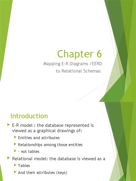 Chapter 6 Mapping Erd Eerd To Relational Schemas Pdf Relational Database Relational Model