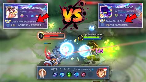 PERTARUHAN MMR TOP GLOBAL GLOO VS TOP GLOBAL GUINEVRE YouTube