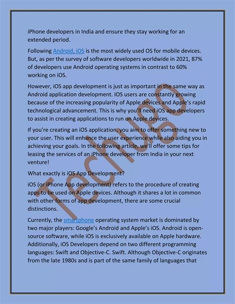 Learn The Ios App Development Process Pdf