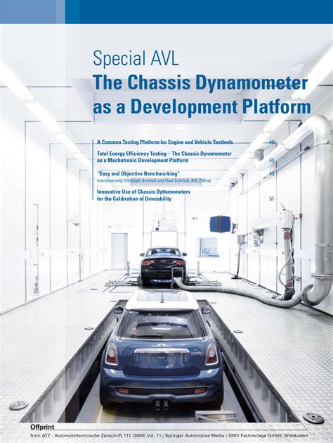 Special Avl The Chassis Dynamometer As A Development Platform Docslib