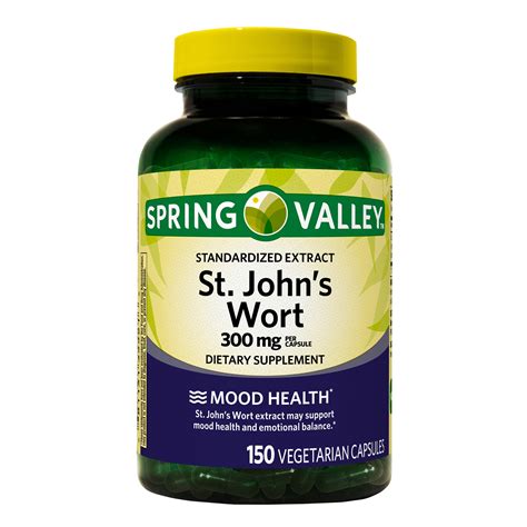Spring Valley St Johns Wort Standardized Extract Capsules Dietary