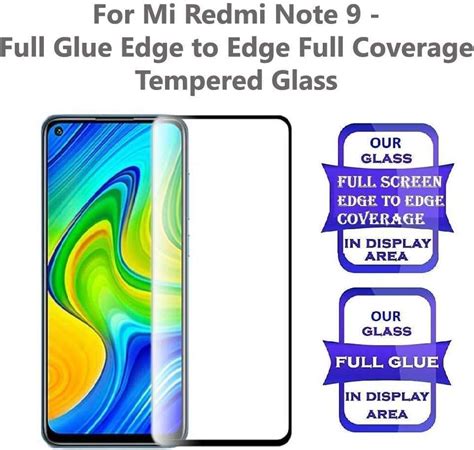 Mi Redmi Note Screen Protector Glass Full Glue Tempered Glass Screen Guard Anti Explosion D