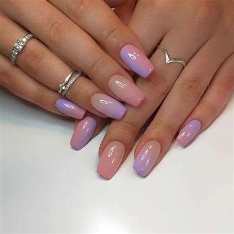 مدل ناخن آمبره کوتاه شیک و دخترانه طراحی ناخن کوتاه