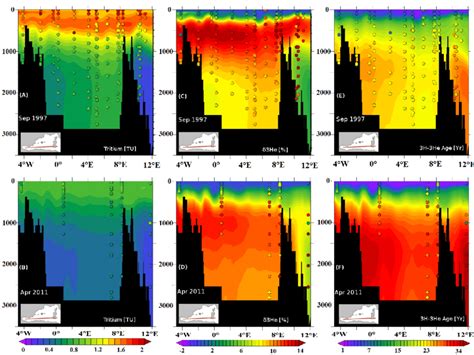 Colour Filled Contours Represents Simulated Tracer Concentration In The