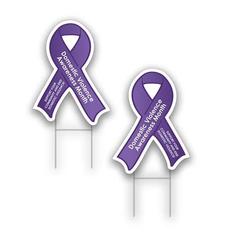 Purple Ribbon Domestic Violence Png