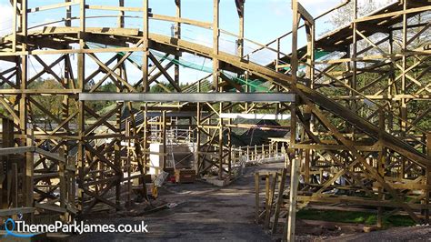 Sw8 Wicker Man Construction At Alton Towers Theme Park James