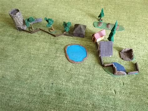 Most Of My Collection Of Diy 15mm Terrain Terrainbuilding
