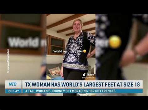 Texas Woman Breaks Guinness Record For Worlds Largest Feet Youtube
