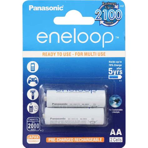 خرید و قیمت باتری ۲ تایی قلمی شارژی Panasonic Eneloop Bk 3mcce ترب