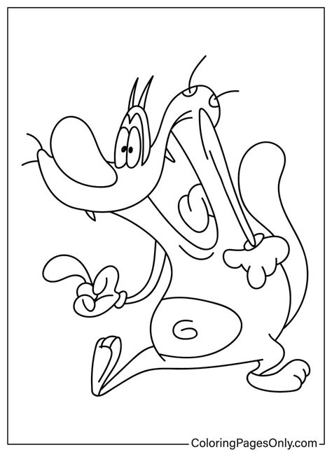 Oggy And The Cockroaches Coloring Pages Free Printable Pdf And Online