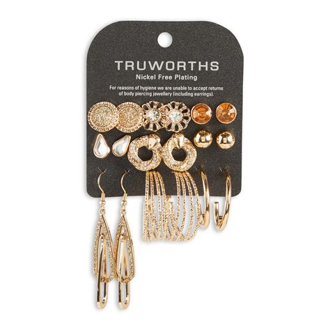 Pack Gold Earrings Set Truworths