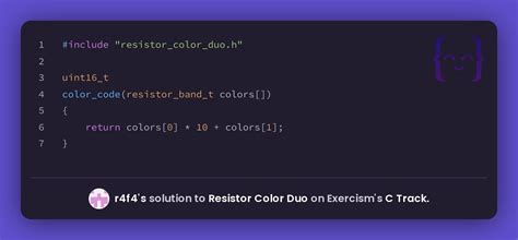 r4f4 s solution for resistor color duo in c on exercism