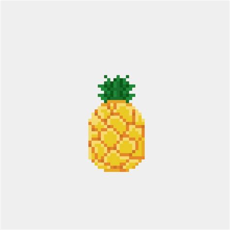 Handmade Pixel Art How To Draw Kawaii Pineapple