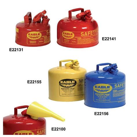Eagle Galvanized Steel Type I Safety Cans Total Source