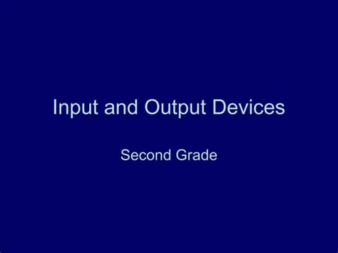 input output ppt