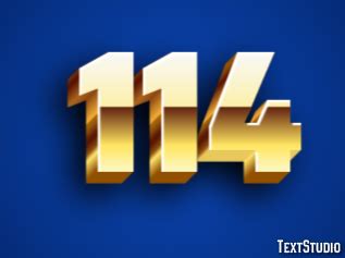 114 Text Effect And Logo Design Number