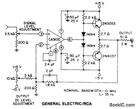 50ohmtransmissionlinedriver Basiccircuit Circuit Diagram