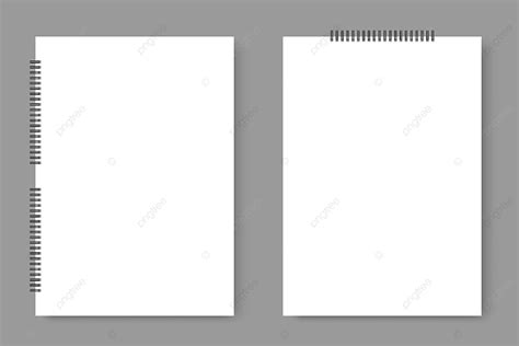 Notepad Vector Png Images Set Realistic Notepad Background Vector