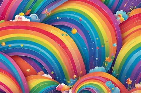 Wallpaper With Rainbow Images Free Download On Freepik