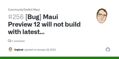 [bug] maui preview 12 will not build with latest communitytoolkit maui