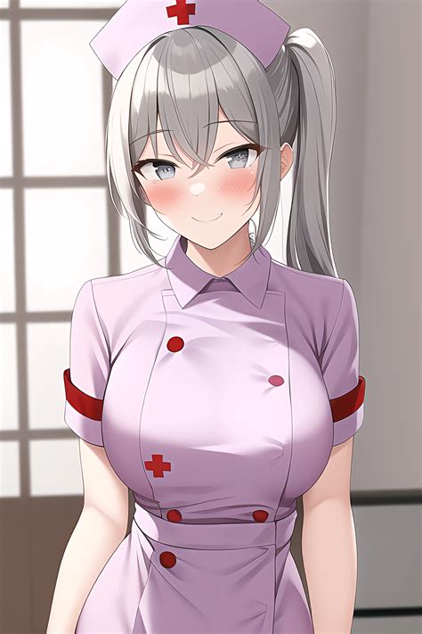 Pink Hair Blue Archive Japanese Nurses Pink Eyes Nurse Outfit