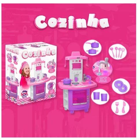 Cozinha Infantil Faz De Conta Rosa Sai Agua Pais Filhos Incontro Crie Momentos Especiais