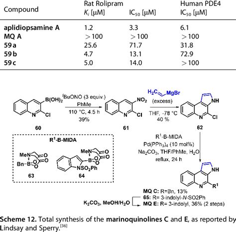 Phosphodiesterase 4 Pde4 Activities Of Marinoquinoline Ana Logues As