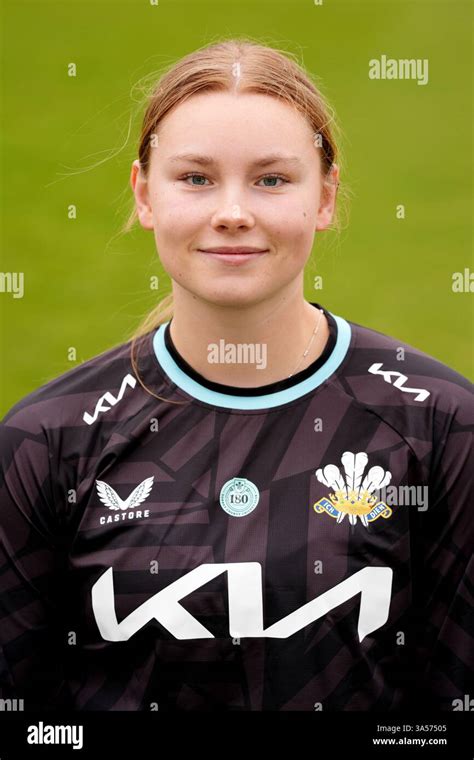 Surreys Charlotte Lambert During A Media Day At The Kia Oval London Picture Date Friday