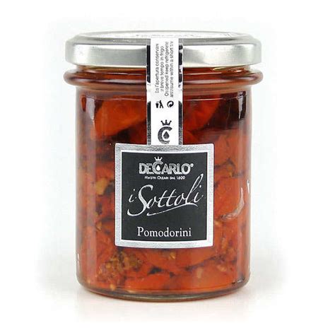 Tomates Cerises Semi Confites Pomodorini Sun Dried De Carlo