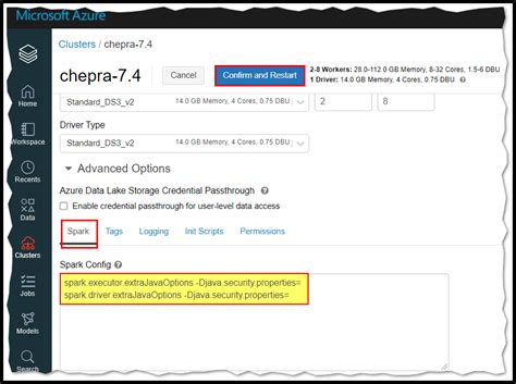 Handshake Fails Trying To Connect From Azure Databricks To Azure
