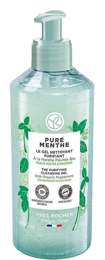 Yves Rocher Pure Menthe სახის დასაბანი გელი 390 მლ - Veli store