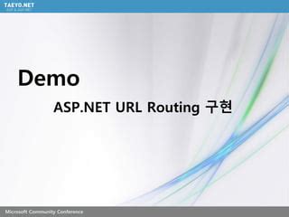 ASP NET 4 0 New Features Part2 Routing ASP NET WebForms PPT