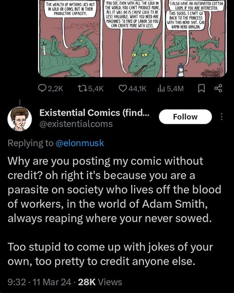 Corey Mohler Existential Comics Dunks On Elon Musk For As Usual Appropriating Without