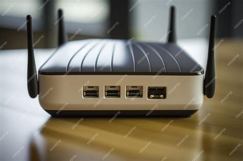Premium Photo Router On The Table Router Is A Device That Forwards Data Packets Between