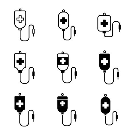 Premium Vector Blood Bag Icon Vector